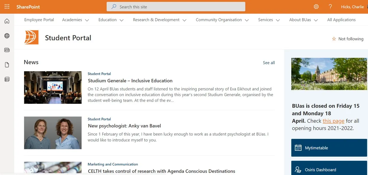 10 Reasons to Check the Student Portal - BUas HUB