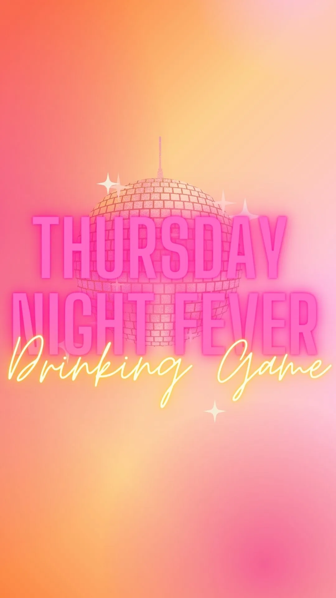 Thursday Night Fever: Highlight 1 - Forbidden Word Drinking Game ...